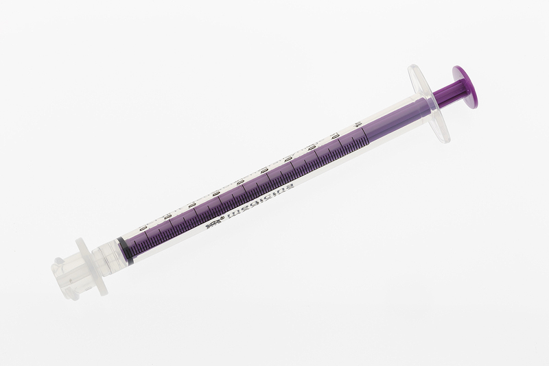 Medicina ENFit Reusable Enteral Low Dose 1ml Purple Syringe | Joya ...