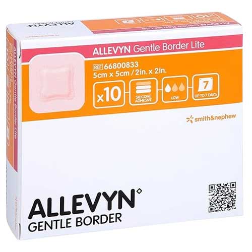 Allevyn Gentle Border Lite Hydrocellular Foam Dressing 5x5cm